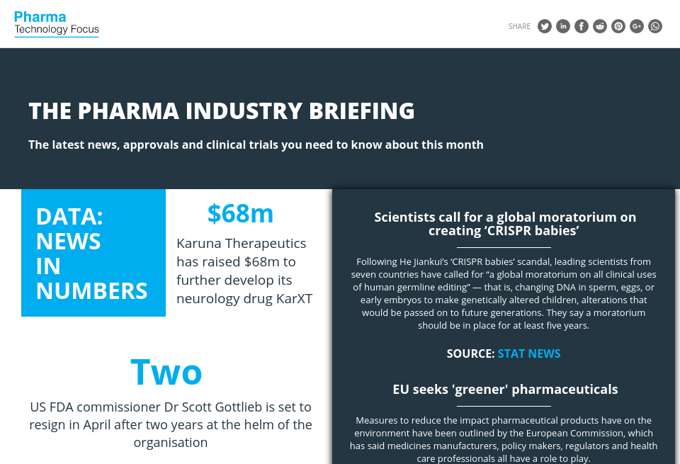 Emisphere - Pharma Technology Focus | Issue 81 | April 2019