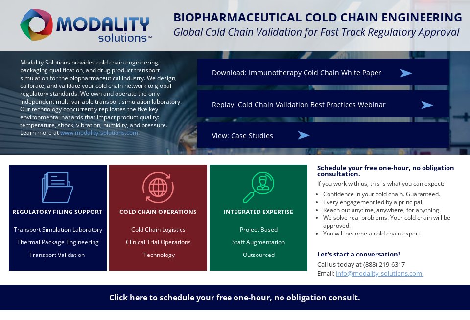 Modality Solutions - Pharma Technology Focus | Issue 93 | April 2020