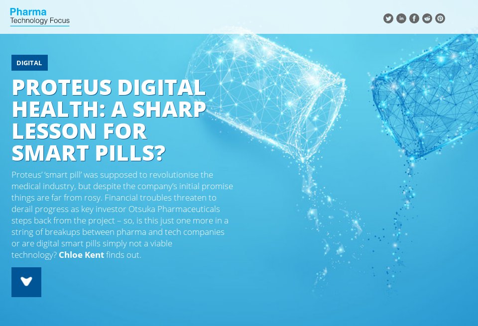 Proteus Digital Health: a sharp lesson for smart pills? - Pharma ...