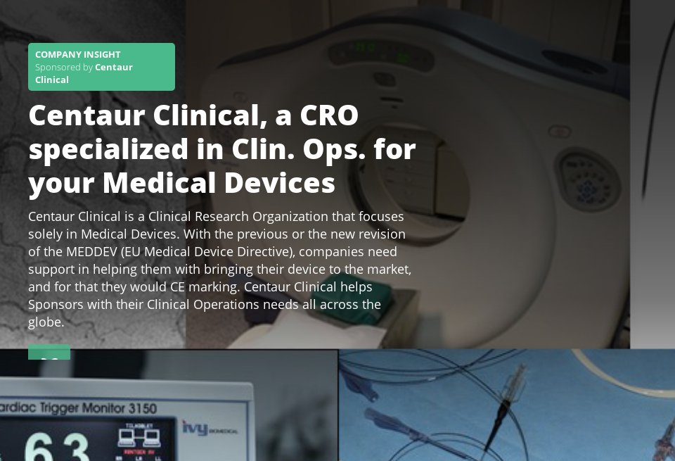 Centaur Clinical Insight - Pharma Technology Focus | Issue 89 ...