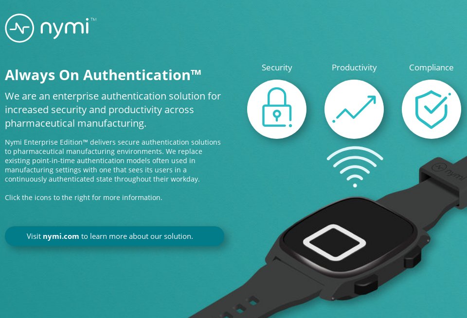 Nymi - Pharma Technology Focus | Issue 89 | December 2019