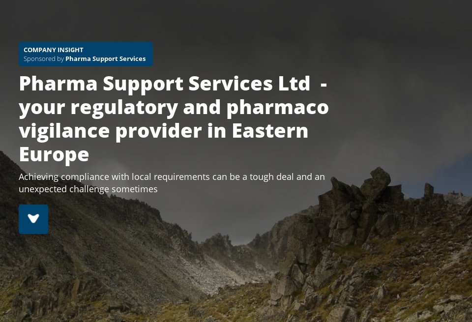 Pharma Support Services Company Insight - Pharma Technology Focus ...