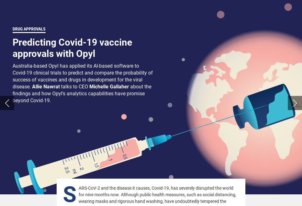 Predicting Covid-19 vaccine approvals with Opyl - Pharma Technology ...