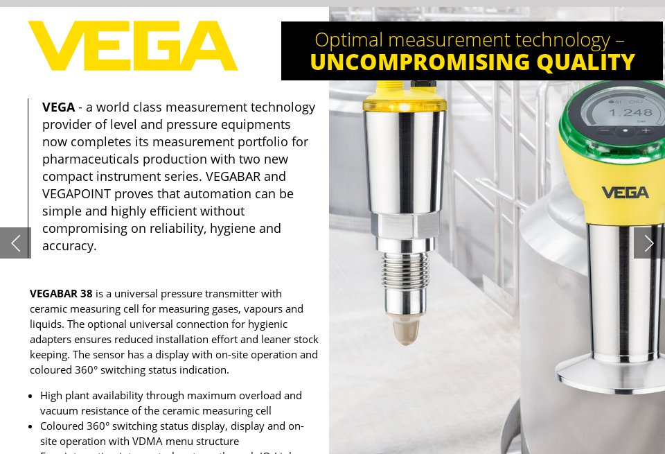 VEGA Australia - Pharma Technology Focus | Issue 101 | December 2020