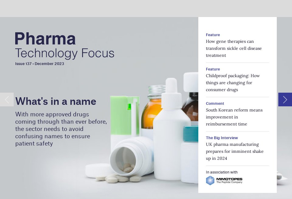 Home | What's in a name - Pharma Technology Focus | Issue 137 ... Home | What's in a name - Pharma Technology Focus | Issue 137 ...