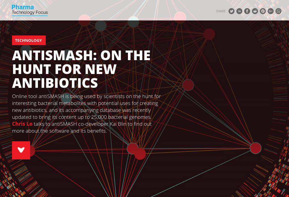 antiSMASH: on the hunt for new antibiotics - Pharma Technology Focus ...