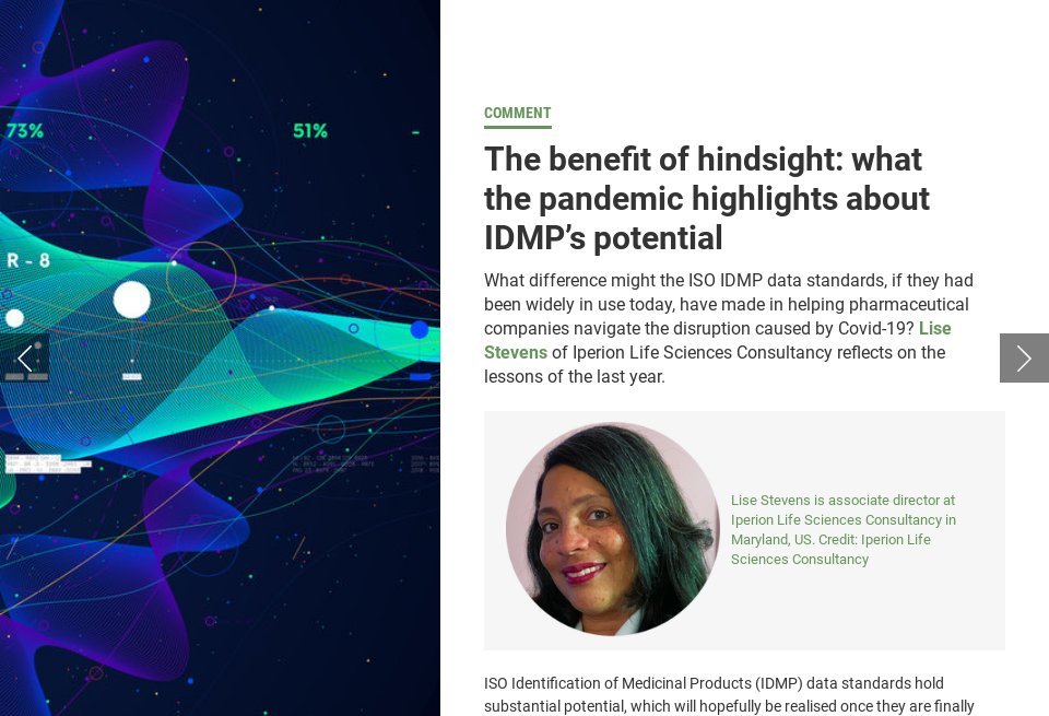 What the pandemic highlights about IDMP’s potential - Pharma Technology ...