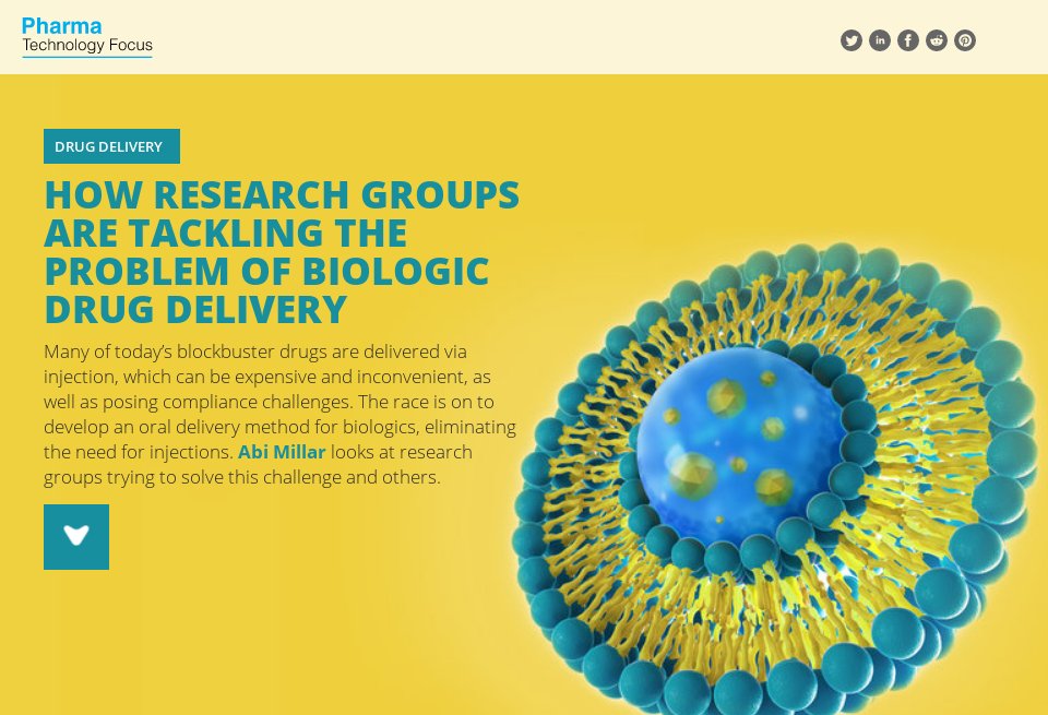 How research groups are tackling the problem of biologic drug delivery ...