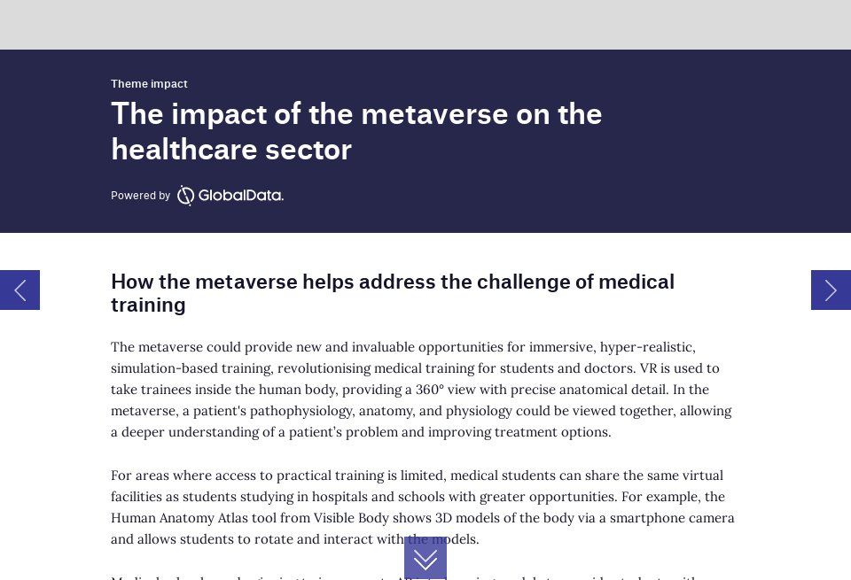 The impact of the metaverse on the healthcare sector - Pharma ...