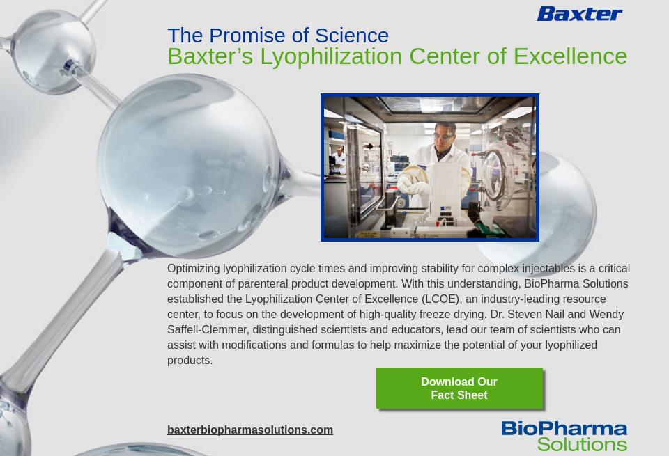 Baxter - Pharma Technology Focus | Issue 71 | June 2018