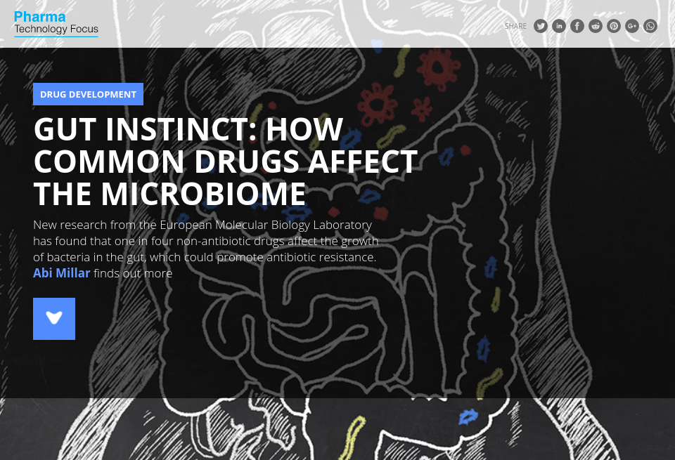 Gut instinct: how common drugs affect the microbiome - Pharma ...