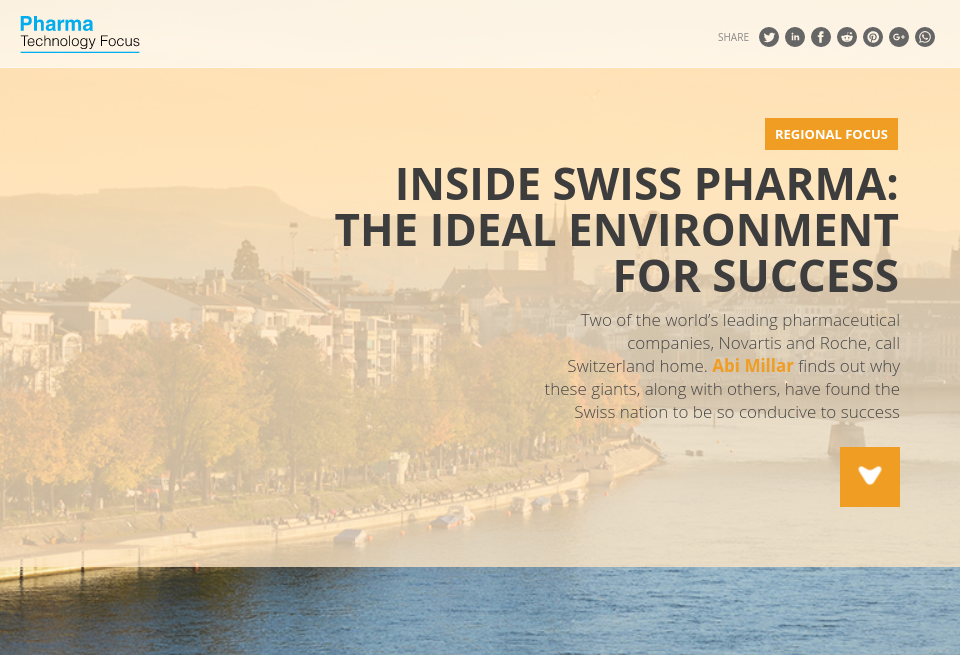 Inside Swiss pharma: the ideal environment for success - Pharma ...