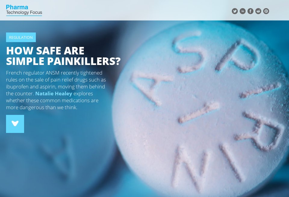 How safe are simple painkillers? - Pharma Technology Focus | Issue 95 ...