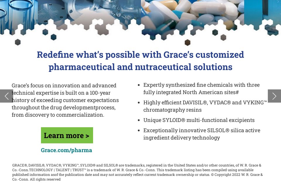 WR Grace - Pharma Technology Focus | Issue 119 | June 2022