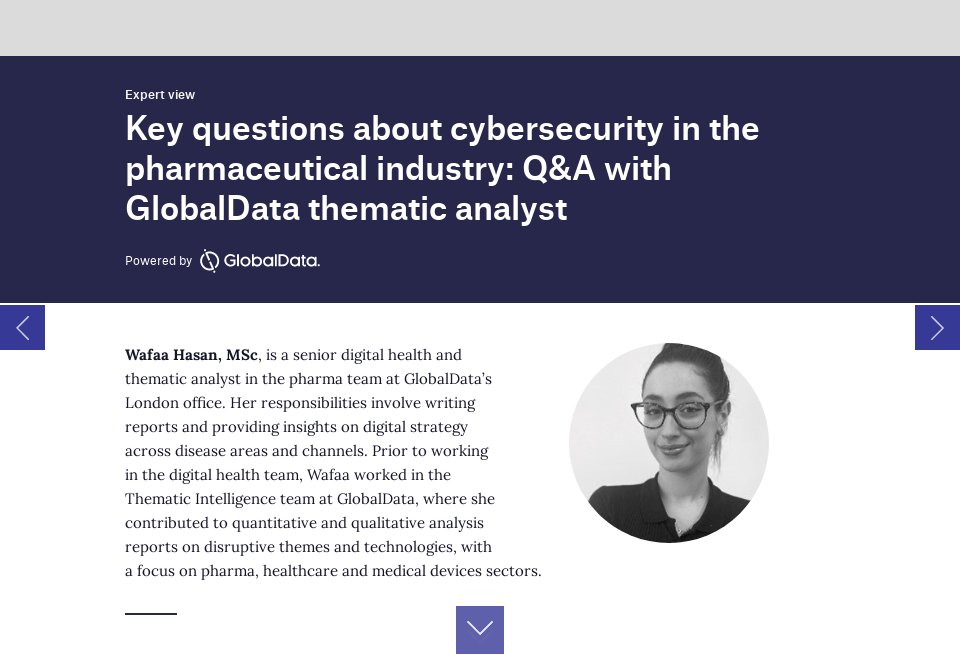 Q&A with GlobalData thematic analyst - Pharma Technology Focus | Issue ...