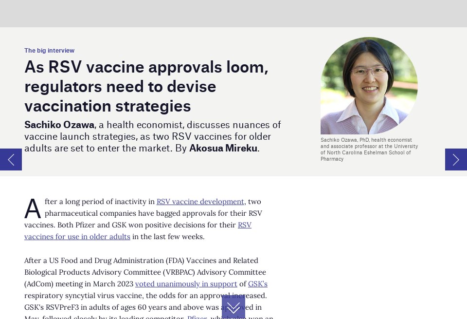 As RSV vaccine approvals loom, regulators need to devise vaccination ...