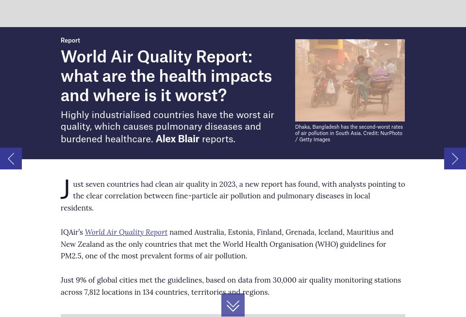 World Air Quality Report: what are the health impacts and where is it ...