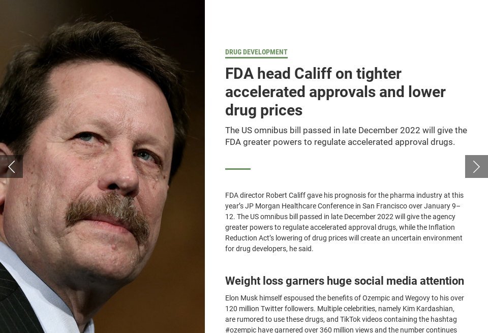 FDA head Califf on tighter accelerated approvals and lower drug prices ...