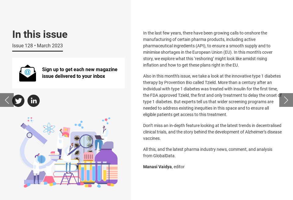 Briefing - Pharma Technology Focus | Issue 128 | March 2023