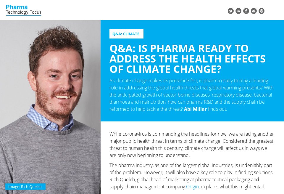 Q&A: is pharma ready to address the health effects of climate change ...
