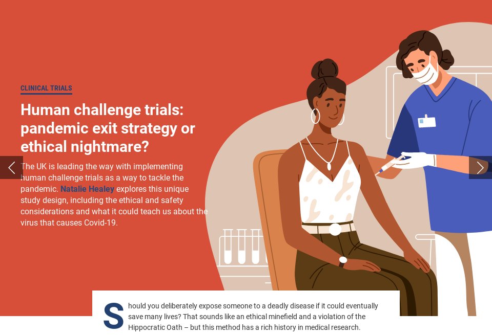 Human challenge trials: pandemic exit strategy or ethical nightmare ... Human challenge trials: pandemic exit strategy or ethical nightmare ...