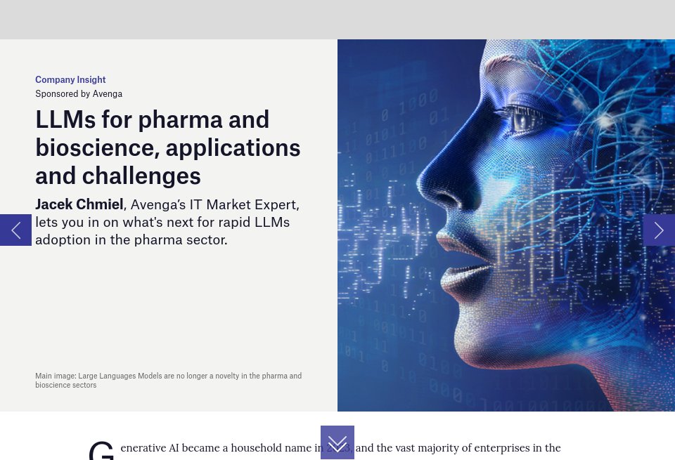 Avenga Company Insight - Pharma Technology Focus | Issue 142 | May 2024