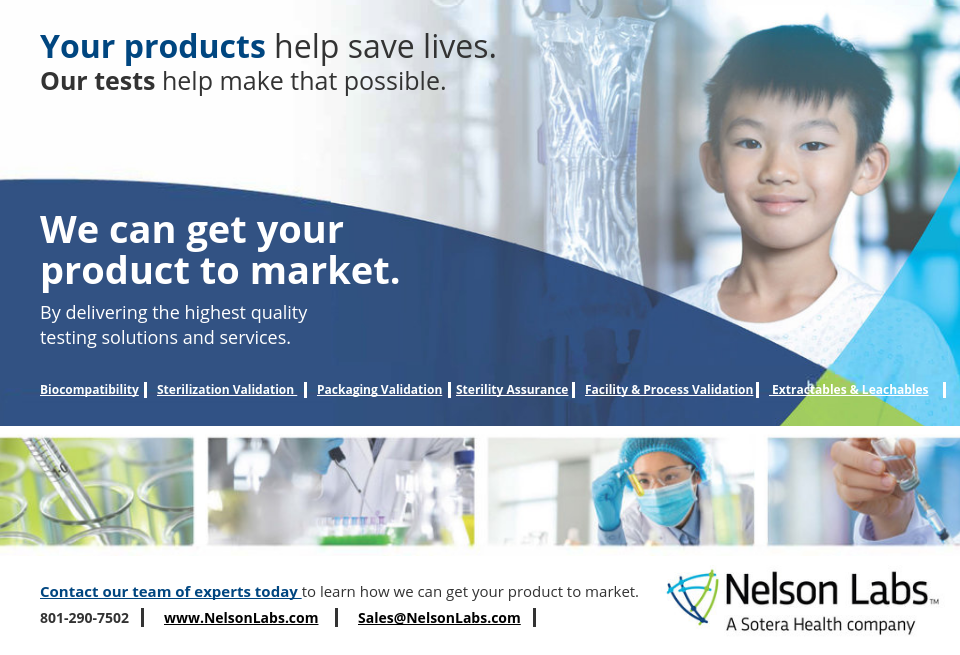 Nelson Lab - Pharma Technology Focus | Issue 76 | November 2018