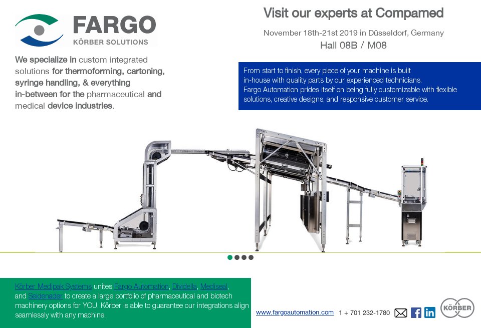 Fargo - Pharma Technology Focus | Issue 88 | November 2019