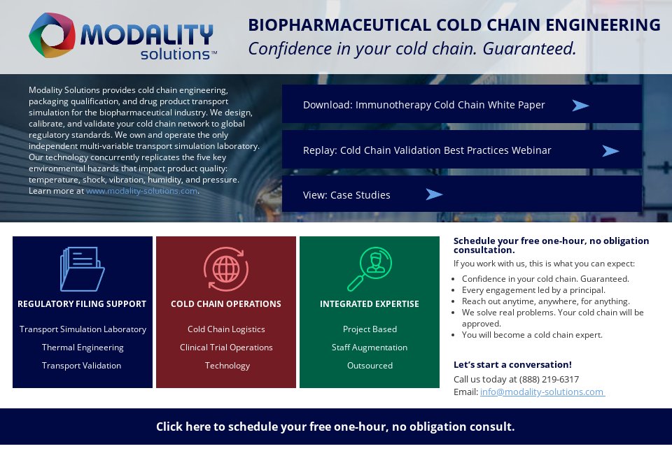 Modality Solutions - Pharma Technology Focus | Issue 88 | November 2019