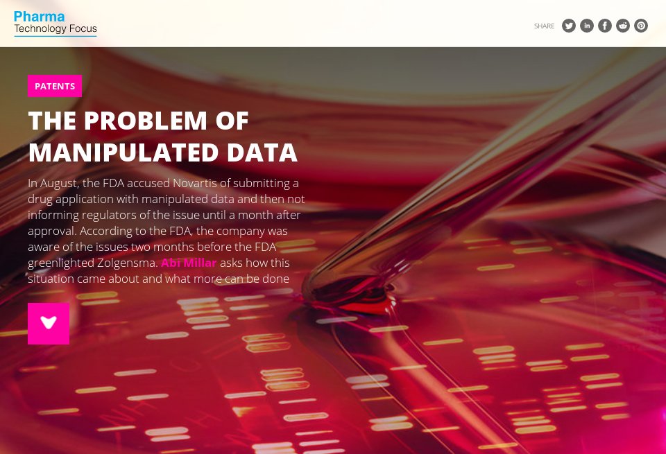 The problem of manipulated data - Pharma Technology Focus | Issue 88 ...