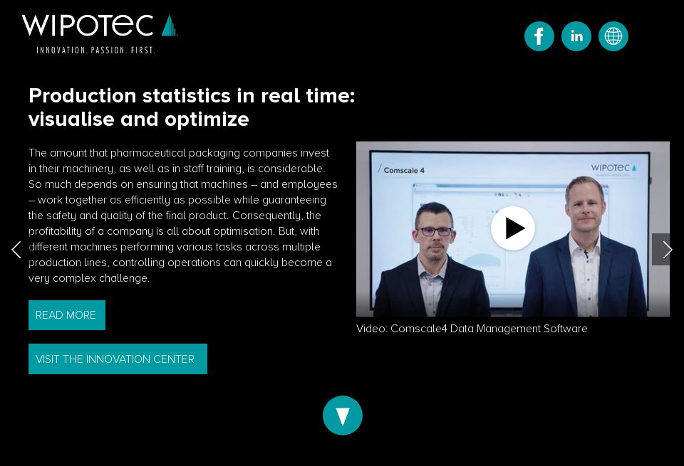 Wipotec - Pharma Technology Focus | Issue 100 | November 2020