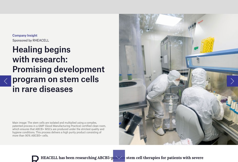 RHEACELL Company Insight - Pharma Technology Focus | Issue 148 ...