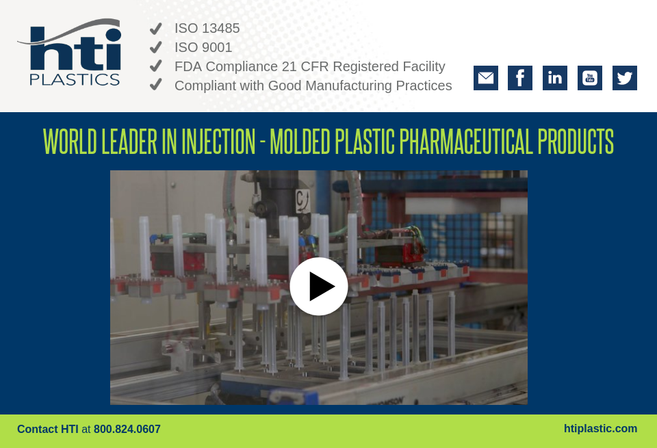 HTI Plastics - Pharma Technology Focus | Issue 75 | October 2018