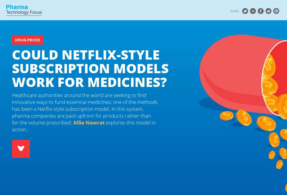 Could Netflix-style subscription models work for medicines? - Pharma ...