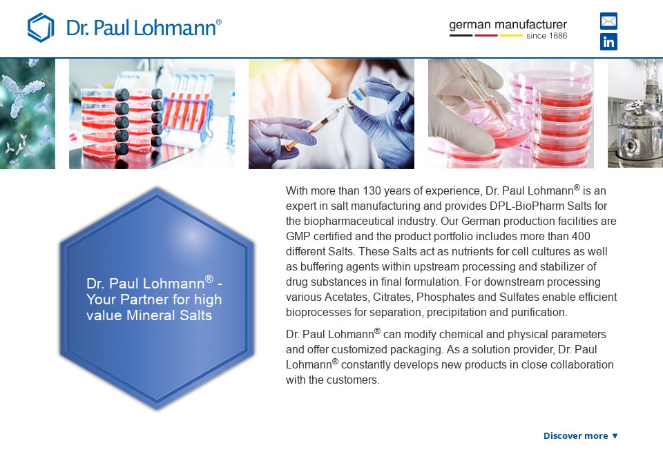 Dr. Paul Lohmann - Pharma Technology Focus | Issue 99 | October 2020