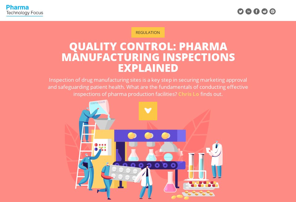 Quality control: pharma manufacturing inspections explained - Pharma ...