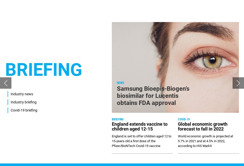 Briefing - Pharma Technology Focus | Issue 111 | October 2021