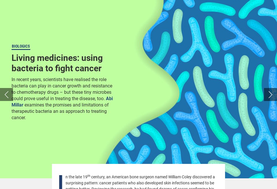 Living medicines: using bacteria to fight cancer - Pharma Technology ...