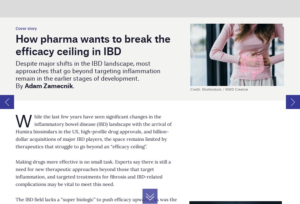 How pharma wants to break the efficacy ceiling in IBD - Pharma Technology Focus | Issue 135 ...
