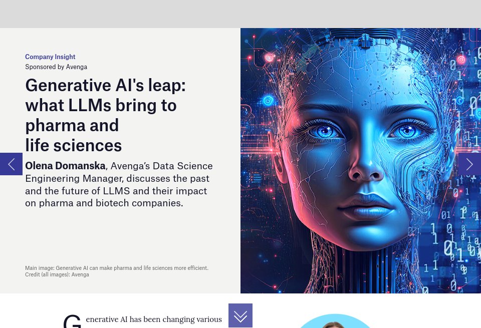 Avenga Company Insight - Pharma Technology Focus | Issue 147 | October 2024