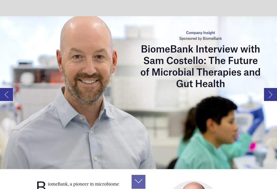 BiomeBank Company Insight - Pharma Technology Focus | Issue 147 ...