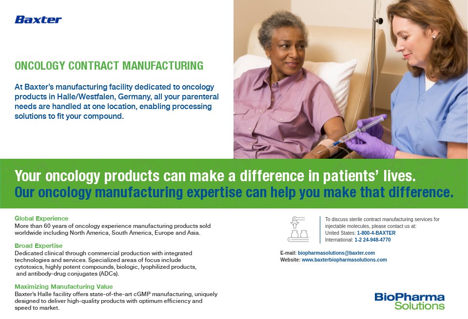 Baxter - Pharma Technology Focus | Issue 86 | September 2019