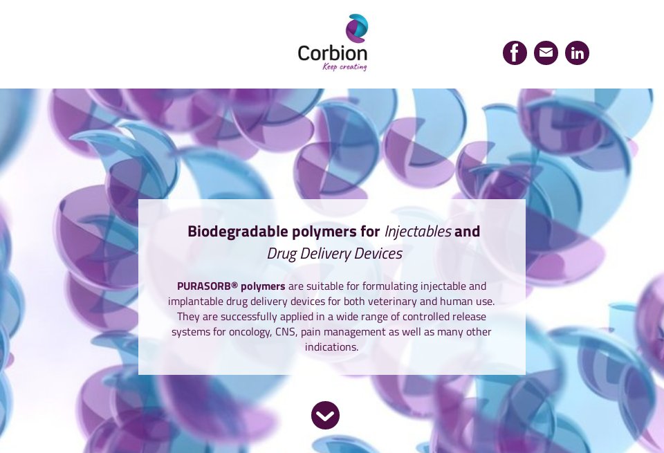 Corbion Purac - Pharma Technology Focus | Issue 86 | September 2019