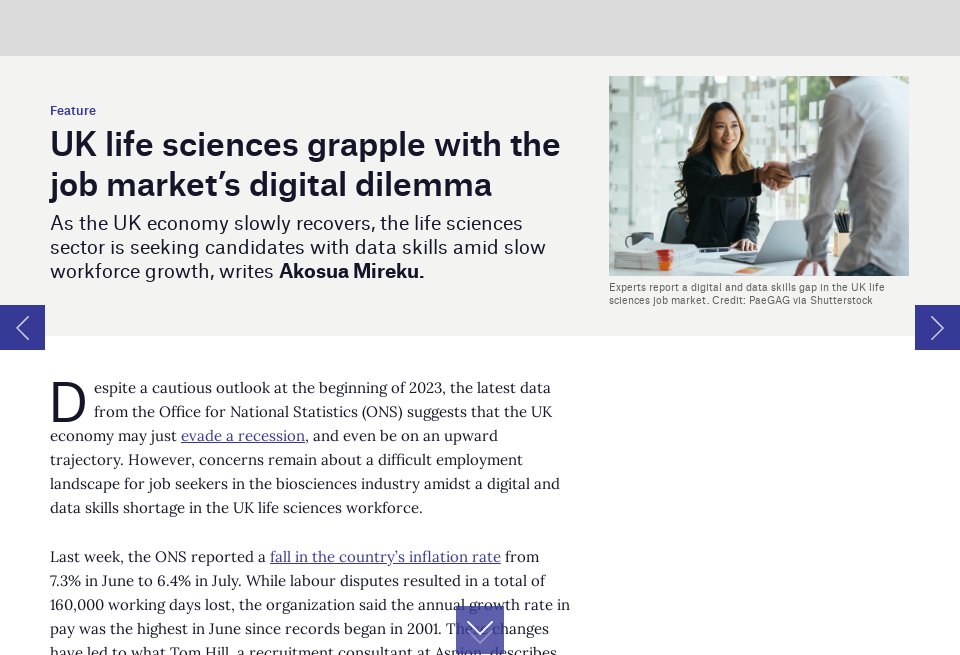 UK life sciences grapple with the job market’s digital dilemma - Pharma ...