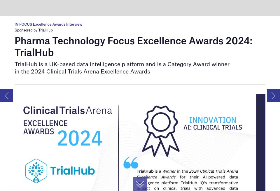 Excellence Awards 2024: TrialHub - Pharma Technology Focus | Issue 146 ...