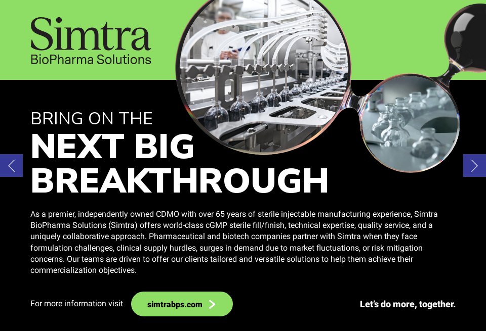 Simtra BioPharma Solutions - Pharma Technology Focus | Issue 146 ...