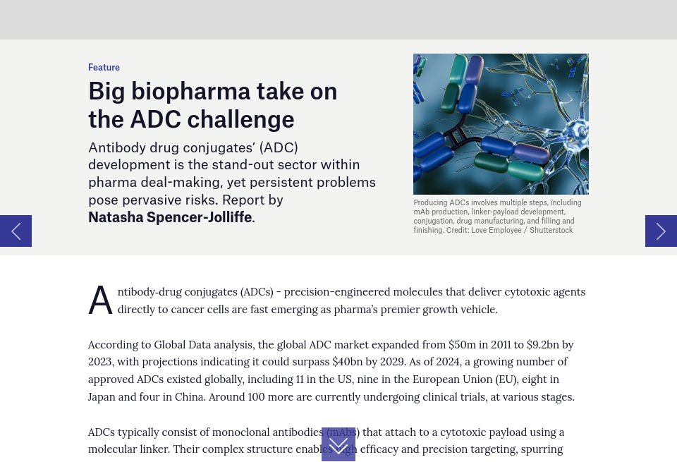 Big biopharma takes on the ADC challenge - Pharma Technology Focus | Issue 158 | September 2025