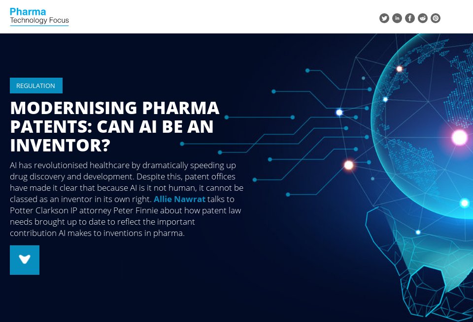 Modernising pharma patents: can AI be an inventor? - Pharma Technology ...