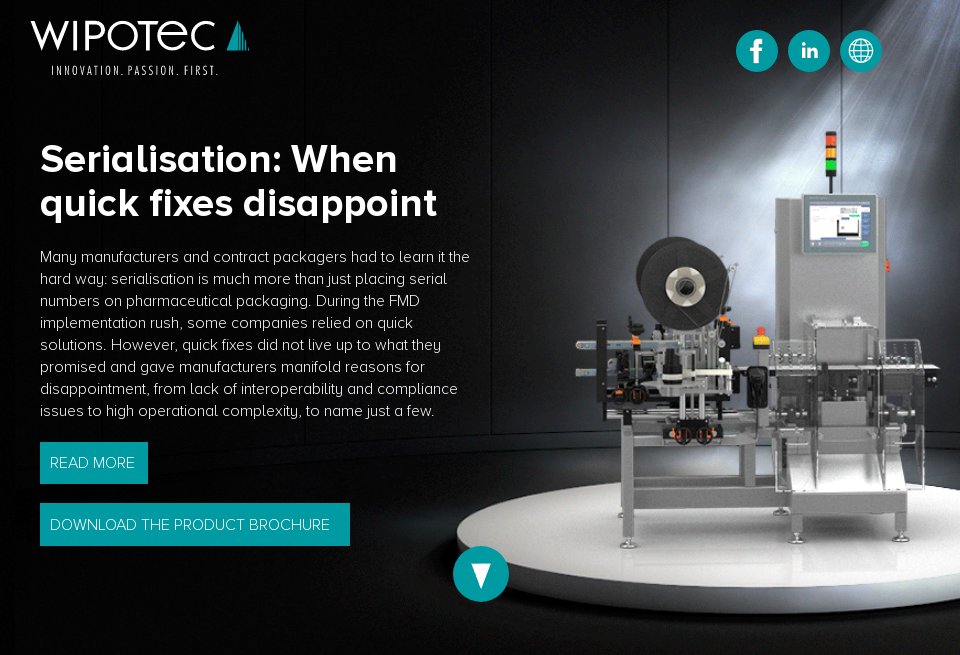 Wipotec - Pharma Technology Focus | Issue 98 | September 2020