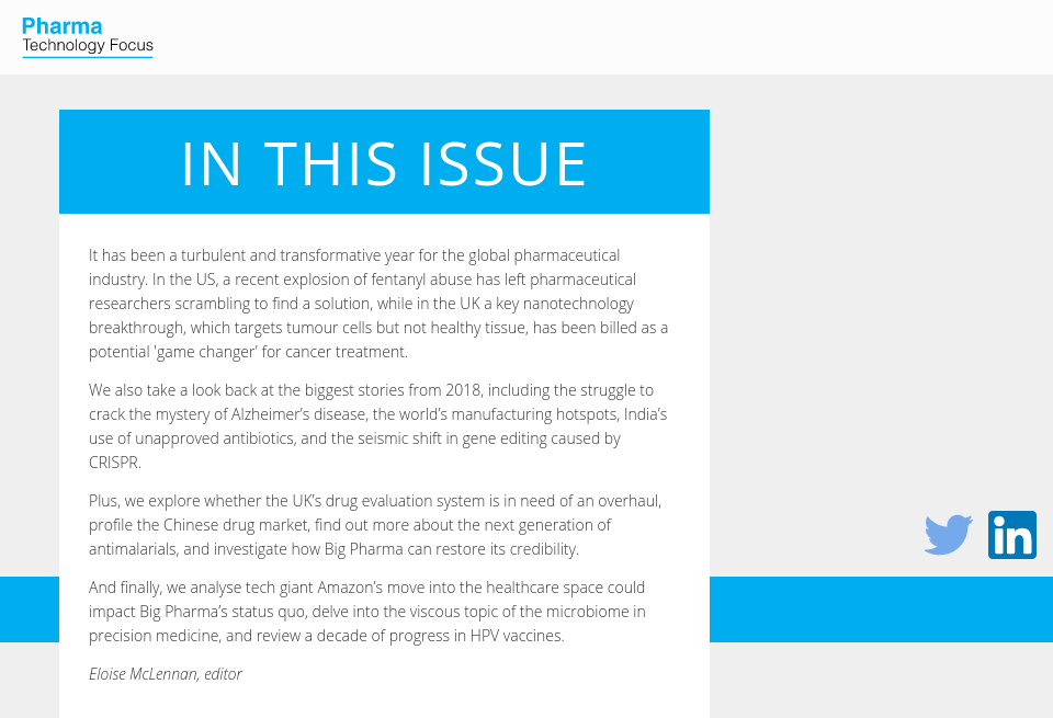 Pharma Support Services - Pharma Technology Focus | Yearbook 2018